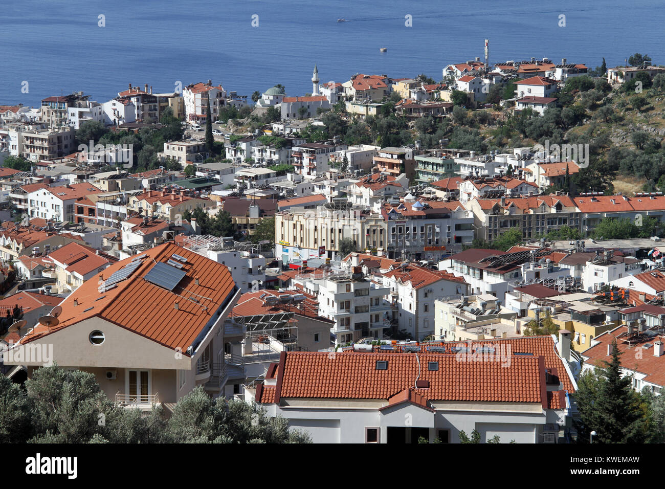 Buildings and houses in Kash, Turkey Stock Photo - Alamy