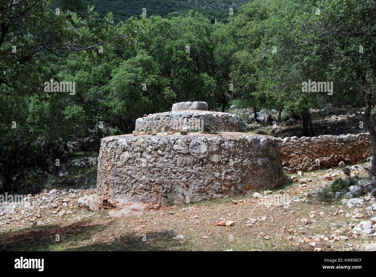 Big stone well in the turkish farm, Turkey Stock Photo - Alamy