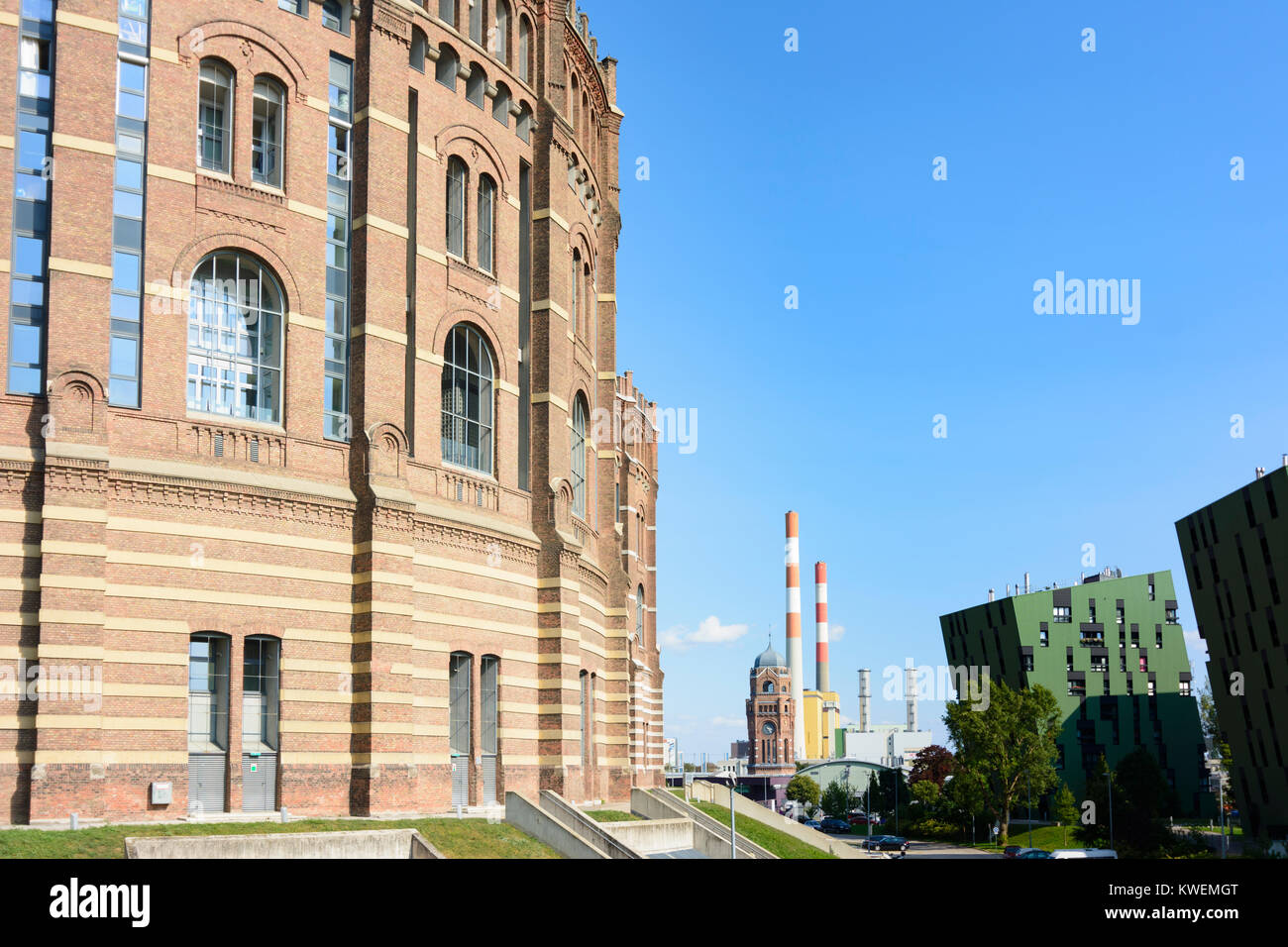 Vienna simmering gasometer architecture hi-res stock photography and ...