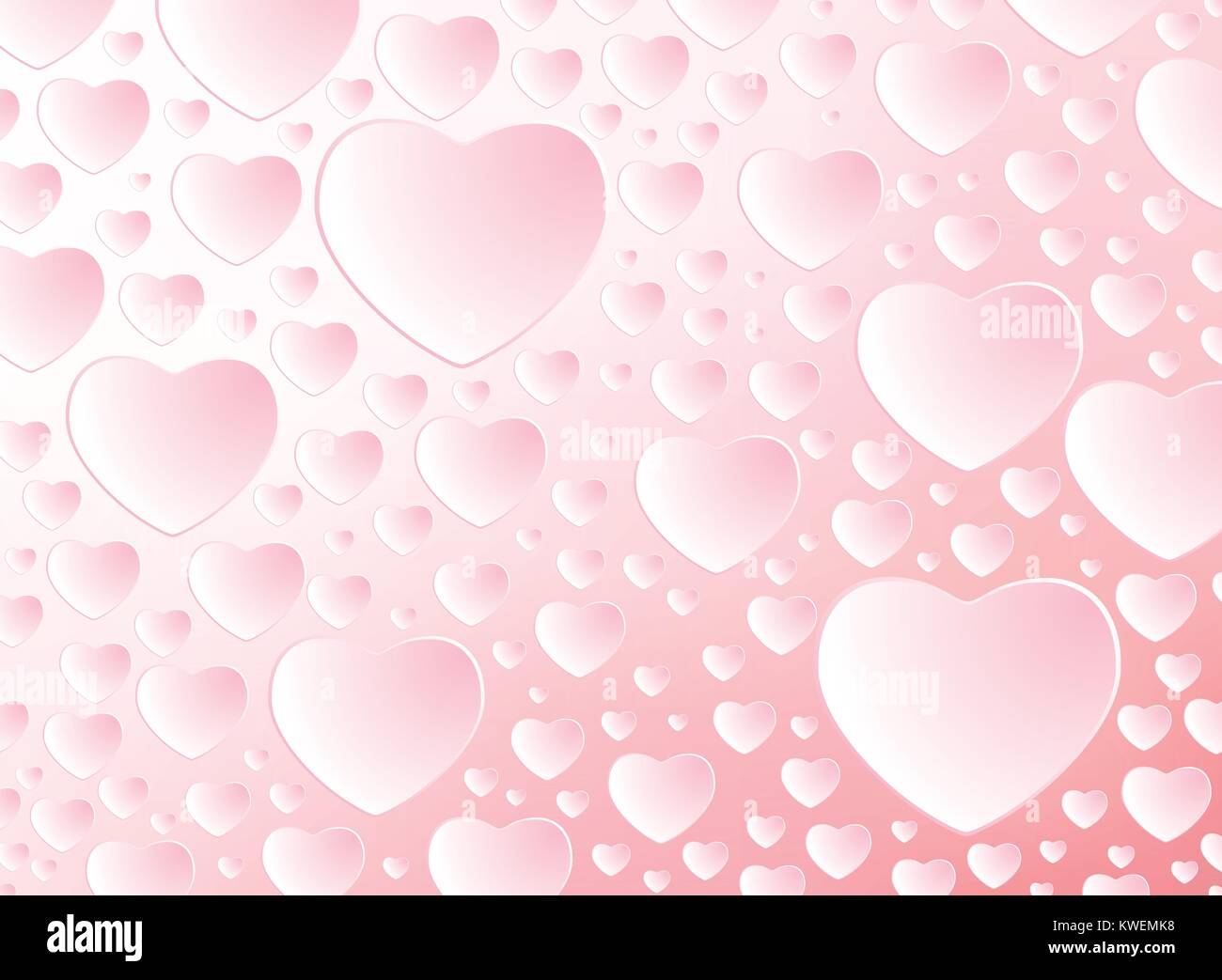 Light pink hearts Stock Vector Images - Alamy