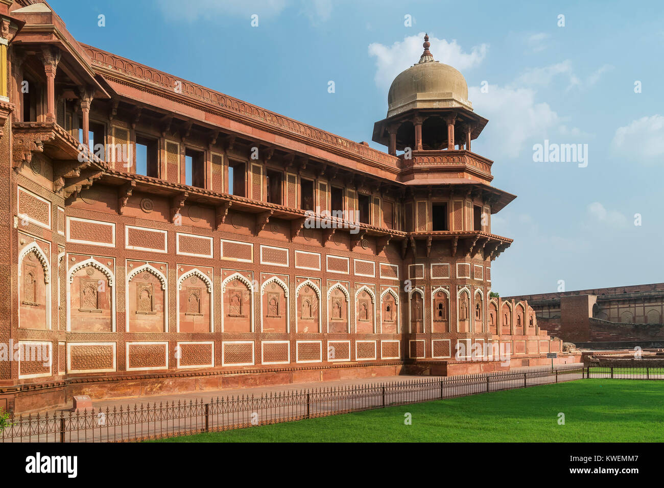 Detail of the Jahangir Palace, Agra red Fort, Agra, Uttar Pradesh ...