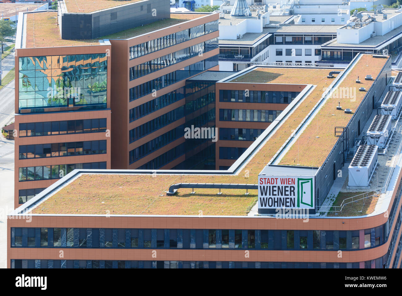 Wien, Vienna: headquarters of "Wiener Wohnen" (Vienna Housing), 11 ...