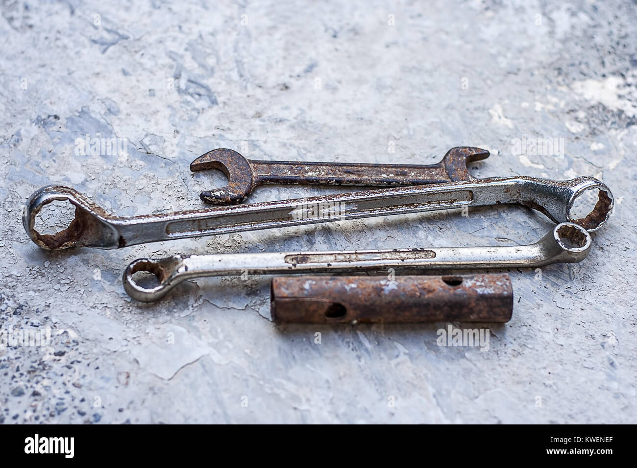 Dirty and rusted tools hi-res stock photography and images - Alamy