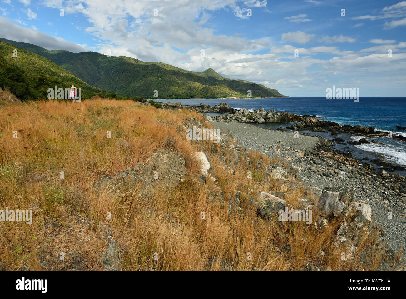 One of the roads with a most view on the Cuban coast at the foot of ...