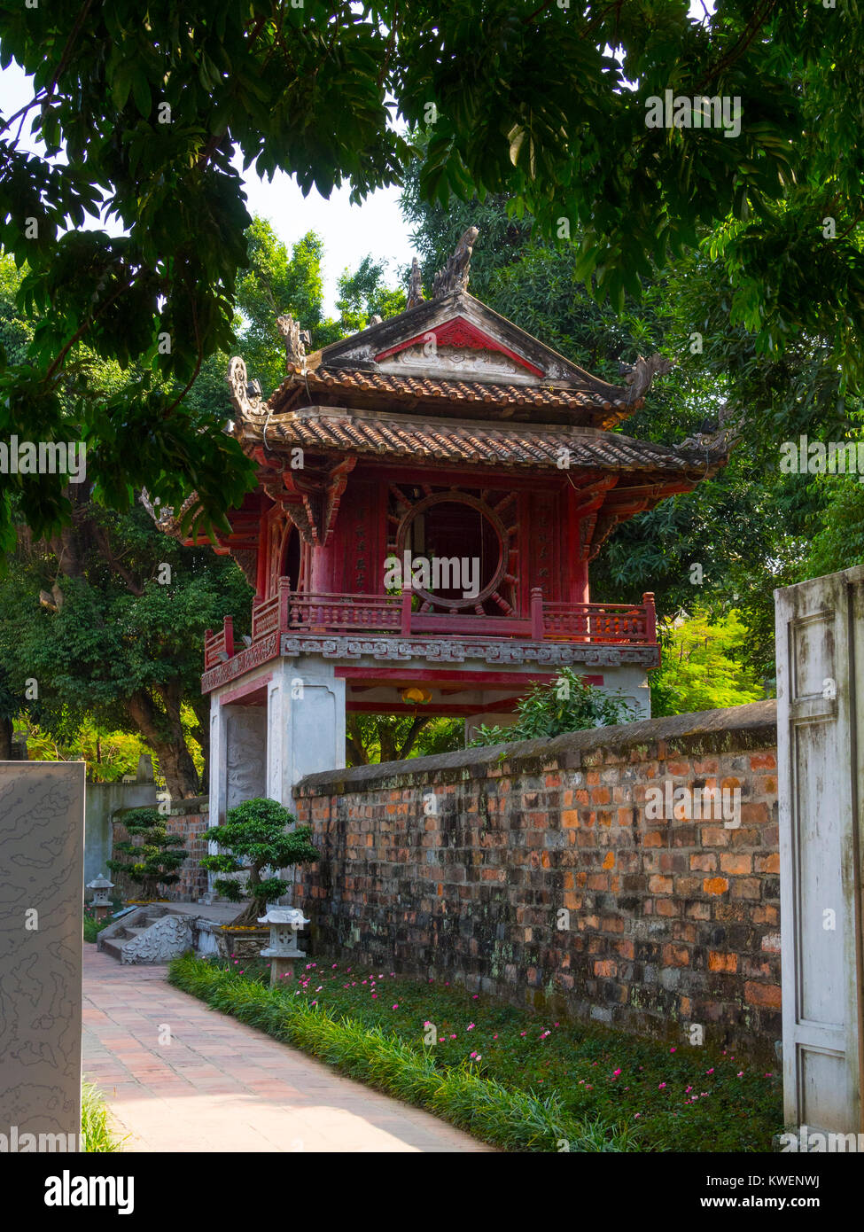 Literature Temple in Hanoi Stock Photo - Alamy