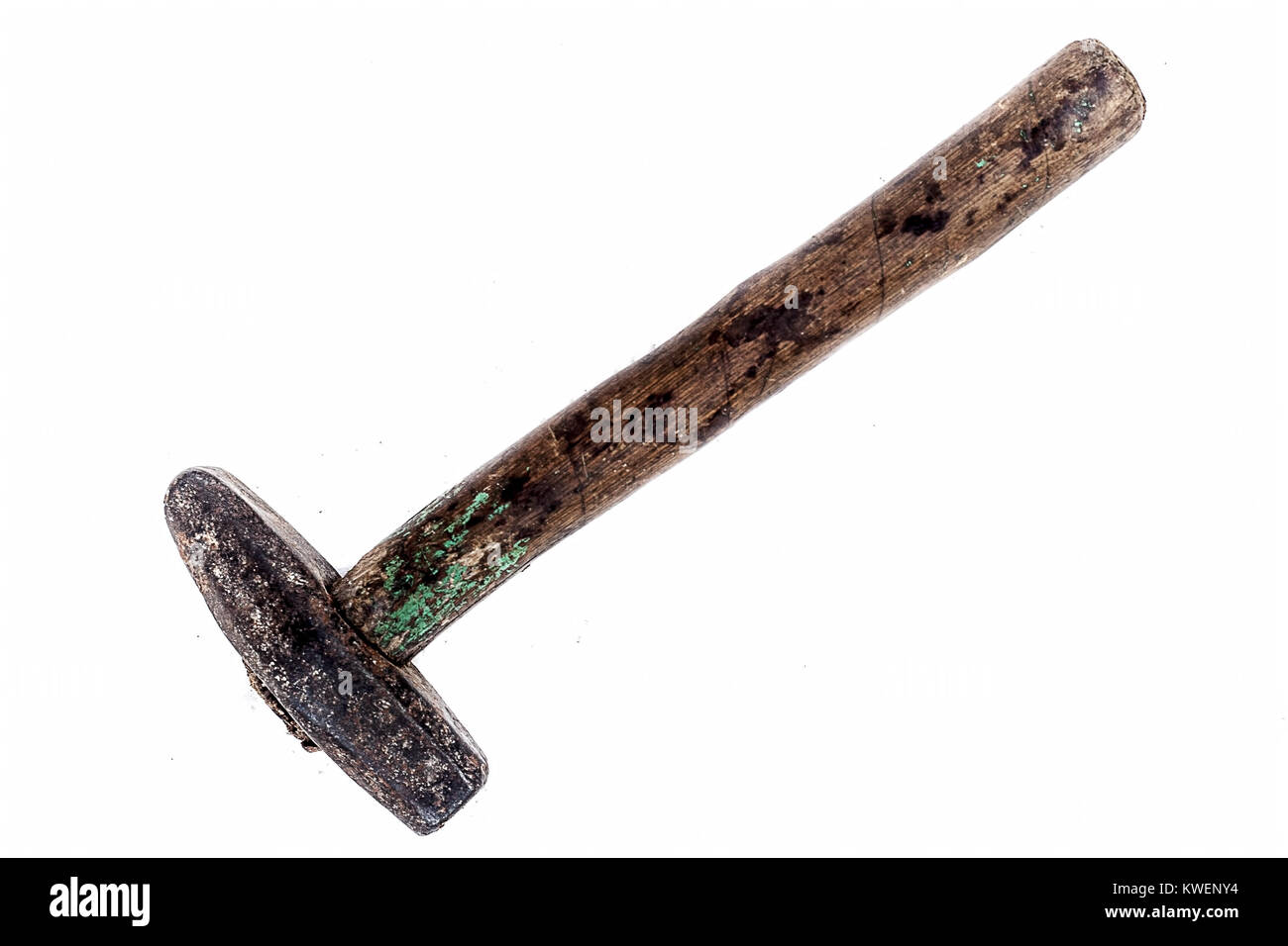 Rusted hammer isolated on white Stock Photo - Alamy