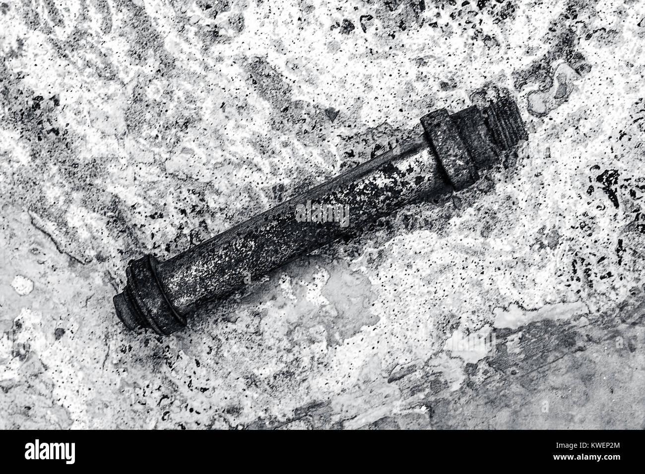 Nut Bolt on a rough surface Stock Photo - Alamy