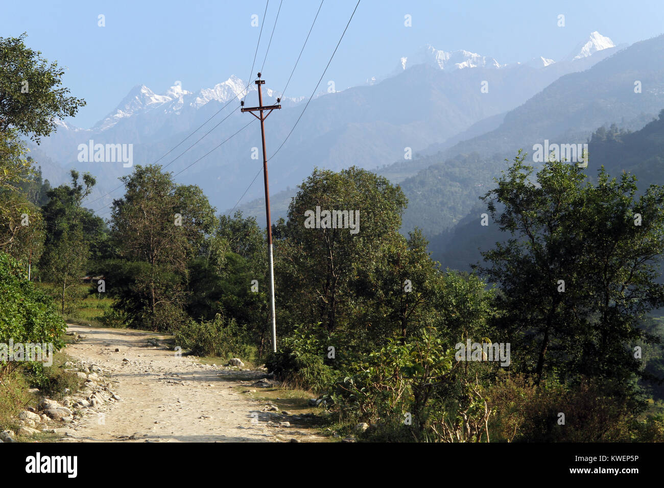 Road in nepal hi-res stock photography and images - Alamy