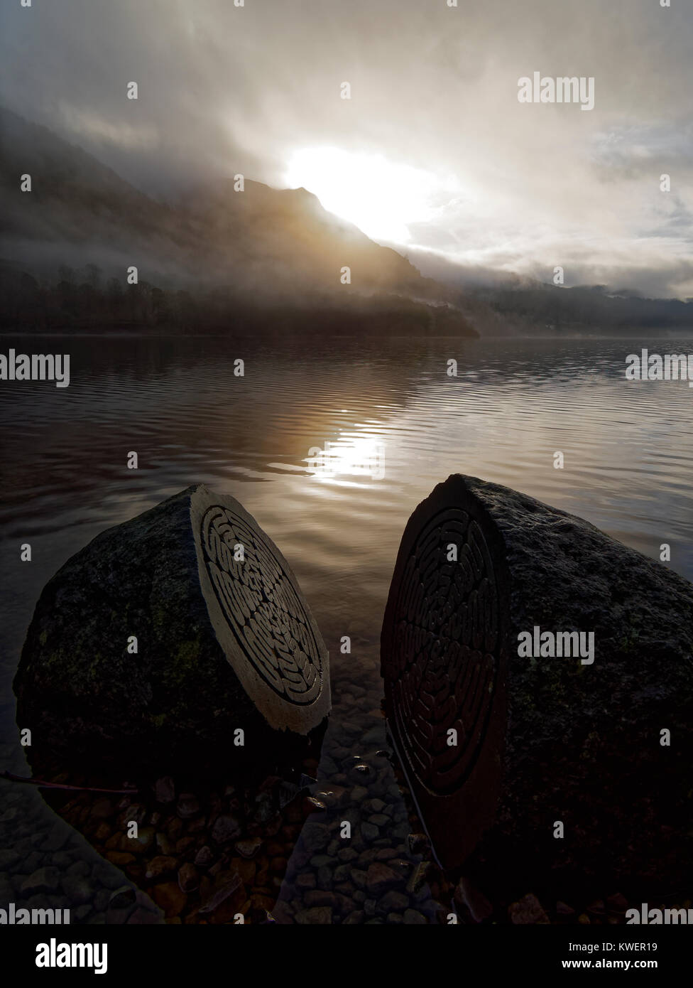 The Millenium Stone a large split boulder marking the centenery of the ...