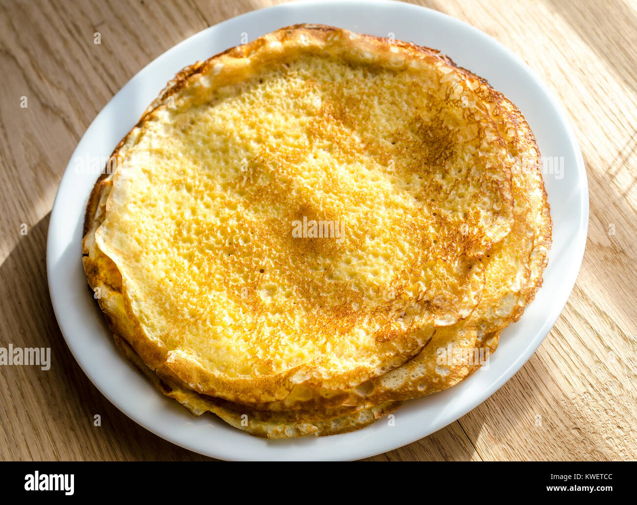 Pile of crepes Stock Photo - Alamy
