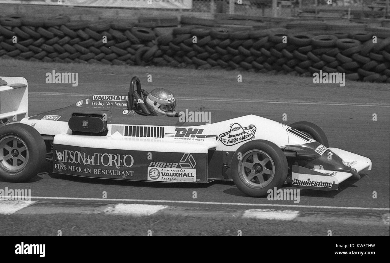 Freddy van Beuren, Formula Vauxhall Lotus testing. Oulton Park, Friday ...