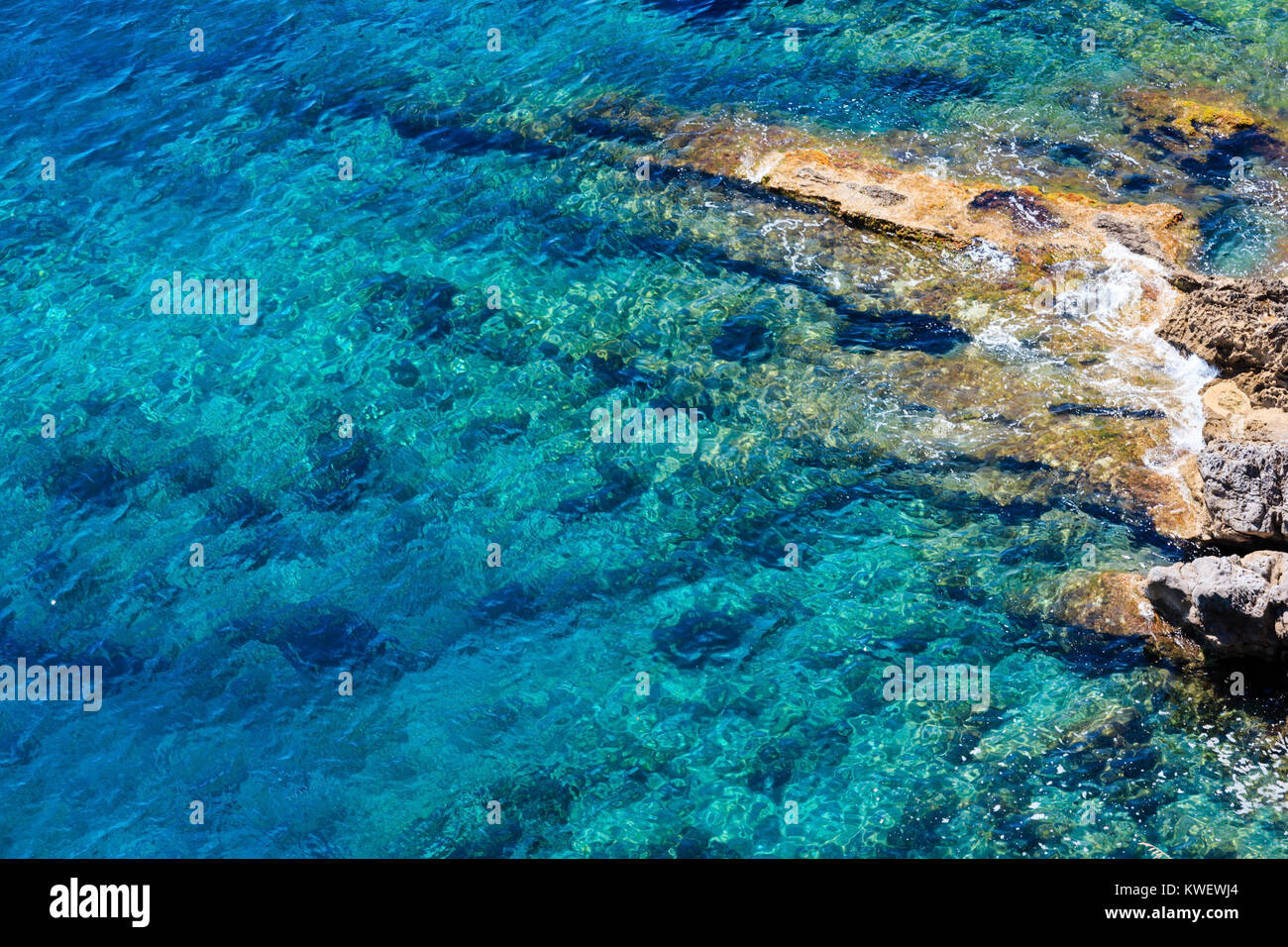Beautiful Tyrrhenian sea coastline landscape. Not far from Sapri ...