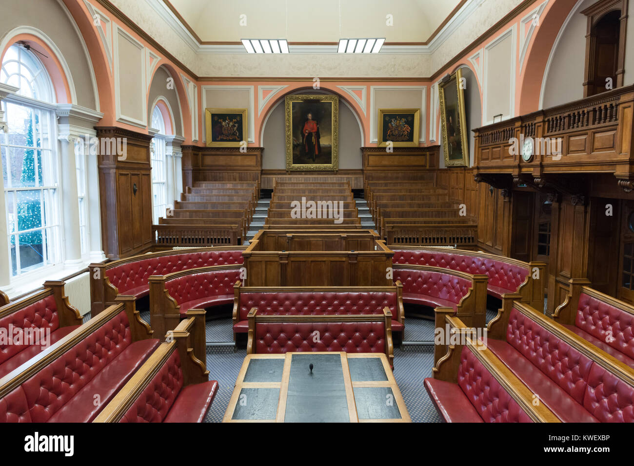 The interior guildhall carmarthen hi-res stock photography and images ...