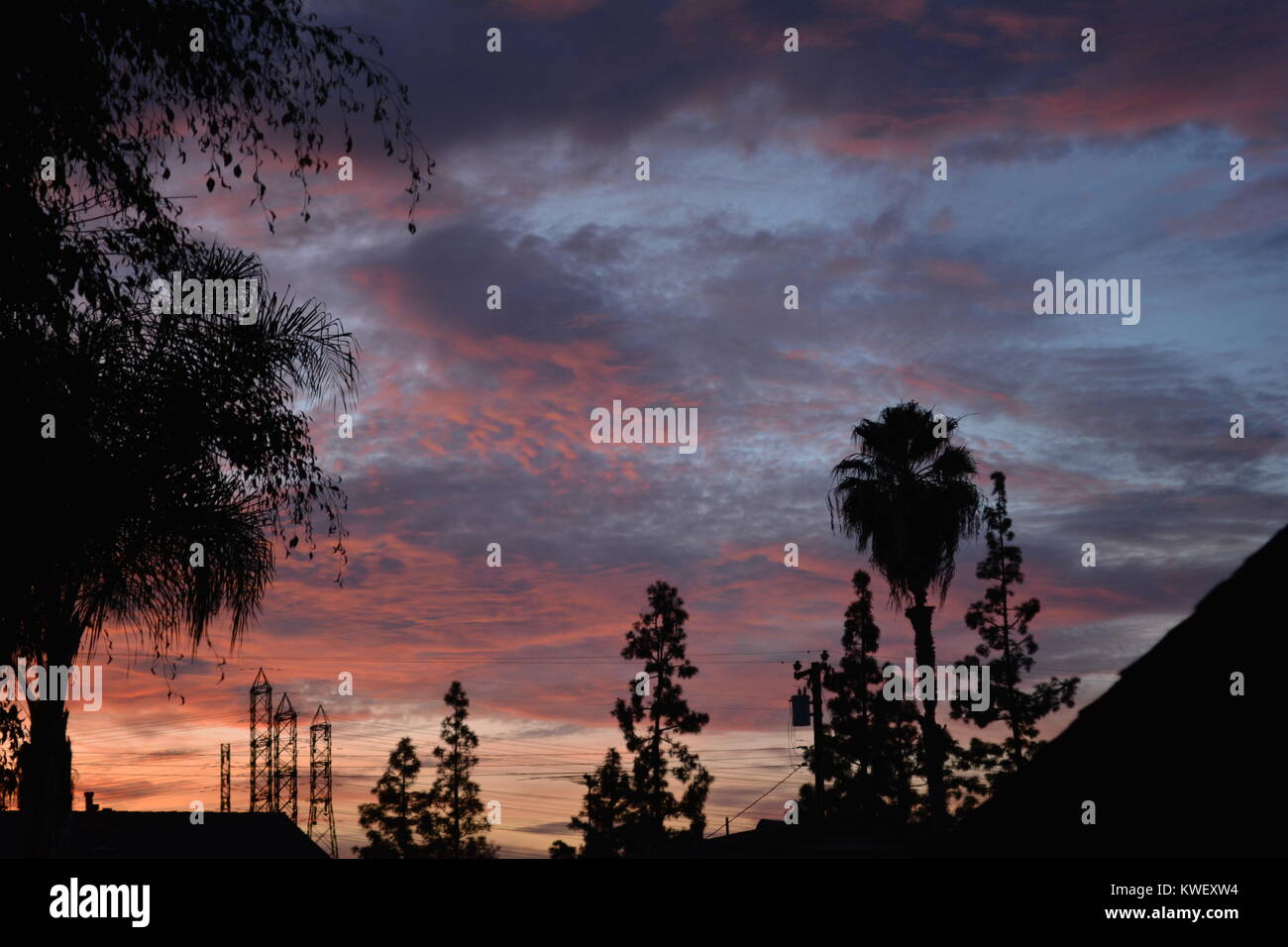 Southern California Winter Sunset Stock Photo - Alamy