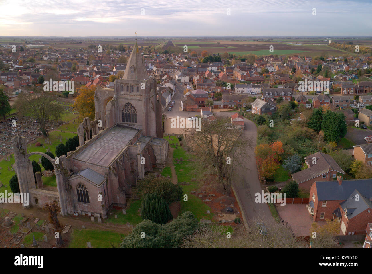 High angle abbey hi-res stock photography and images - Alamy