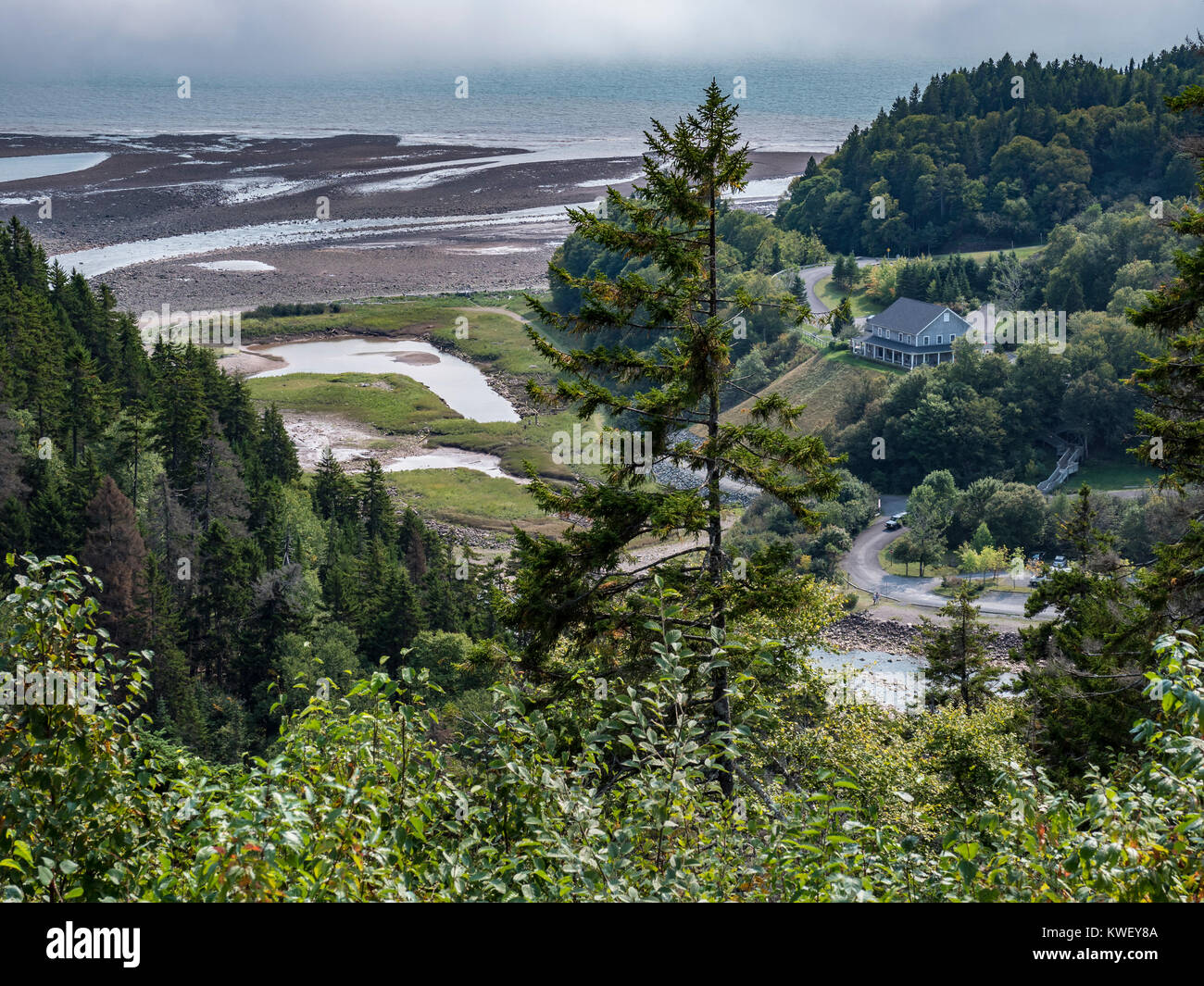 Cranberry Brook Overlook, Fundy Trail, Saint Martins, Bay of Fundy, New ...