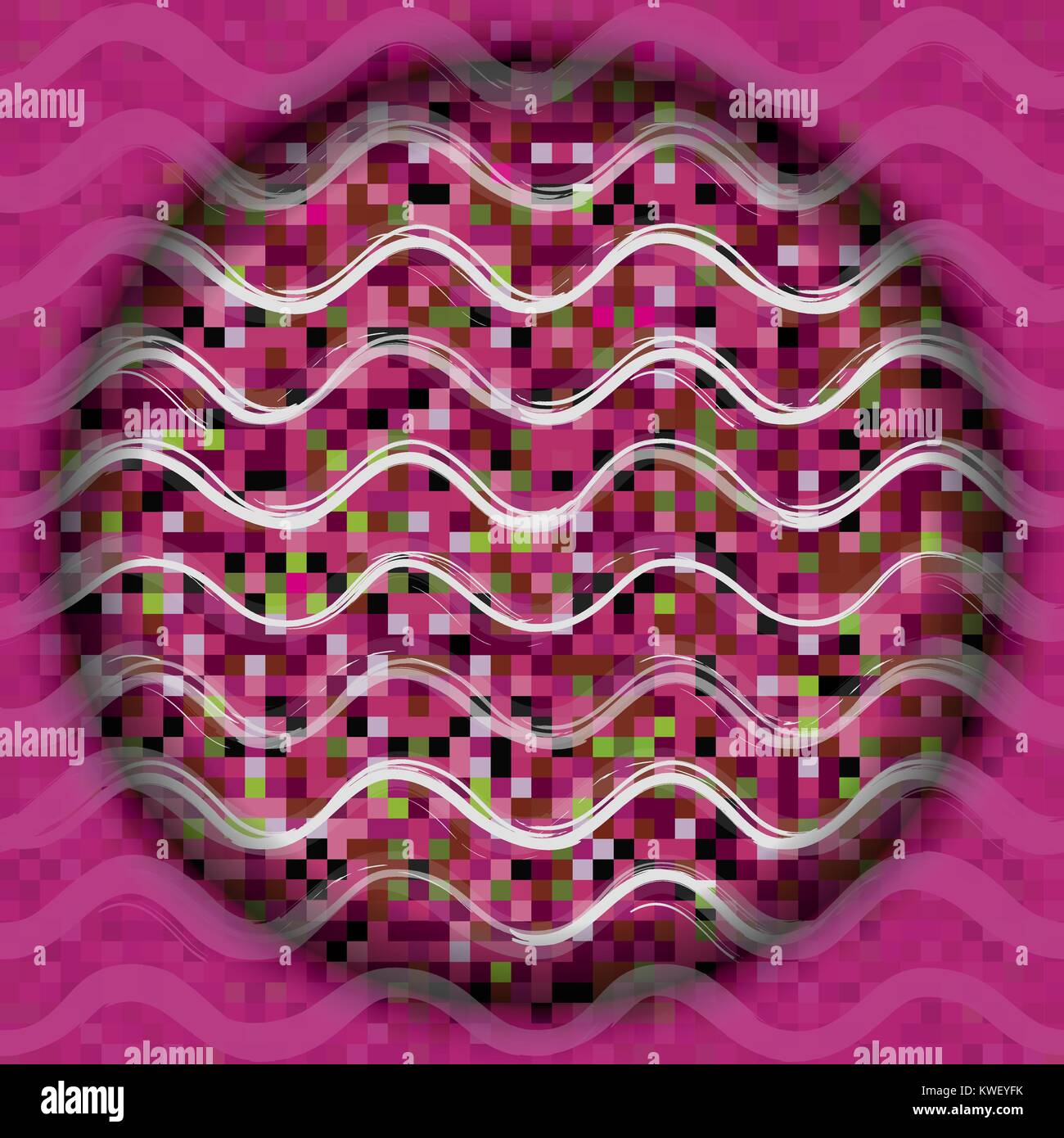 Pixel art wave hi-res stock photography and images - Alamy