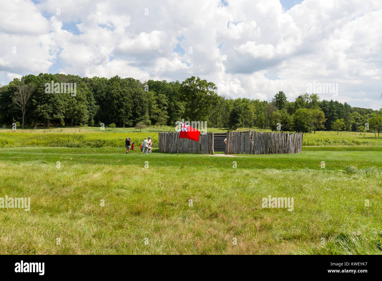 Reconstruction of Washington's fort, Fort Necessity National ...