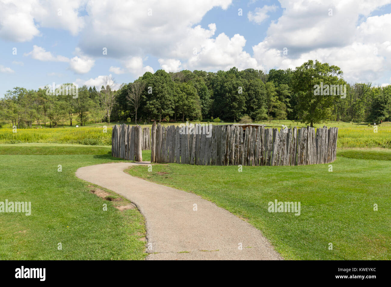 Reconstruction of Washington's fort, Fort Necessity National ...