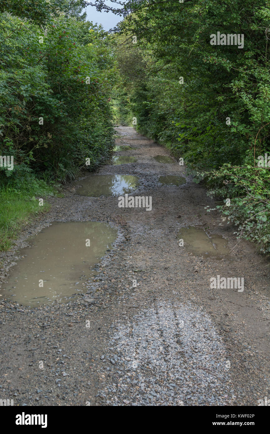 Waterlogged country road hi-res stock photography and images - Alamy