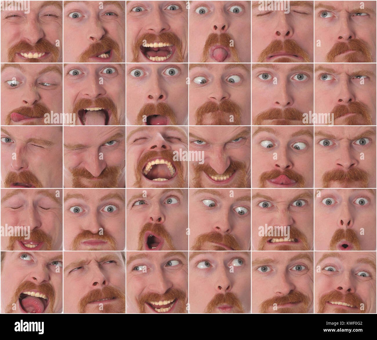 Male actor facial expressions in hi-res stock photography and images ...