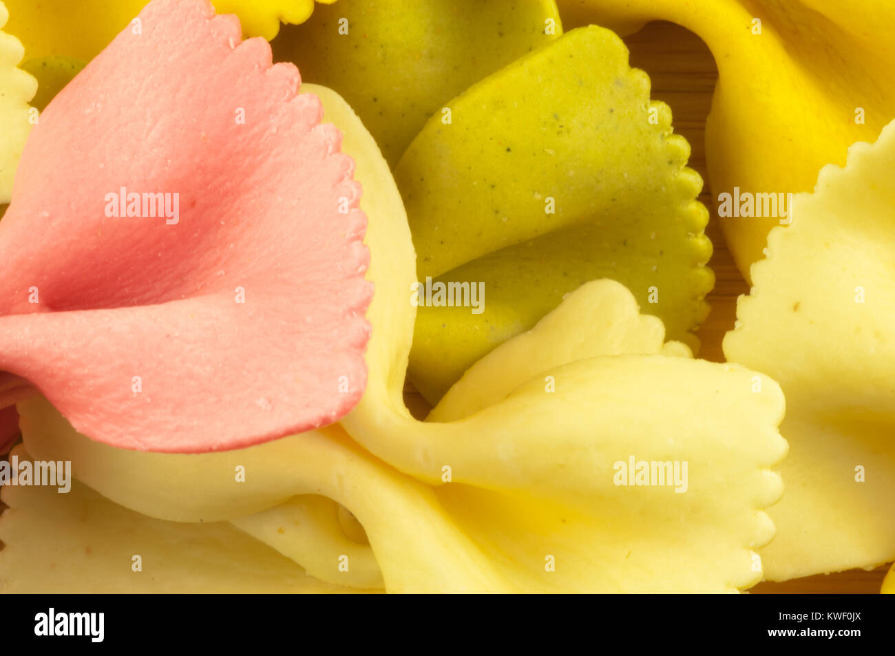 beautiful macro delicious butterfly pasta Stock Photo - Alamy