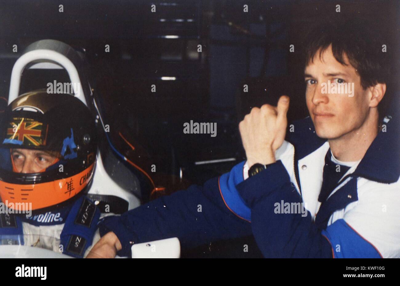 Charlie Burt in car with team mate Nick Firestone British Formula 2 at ...