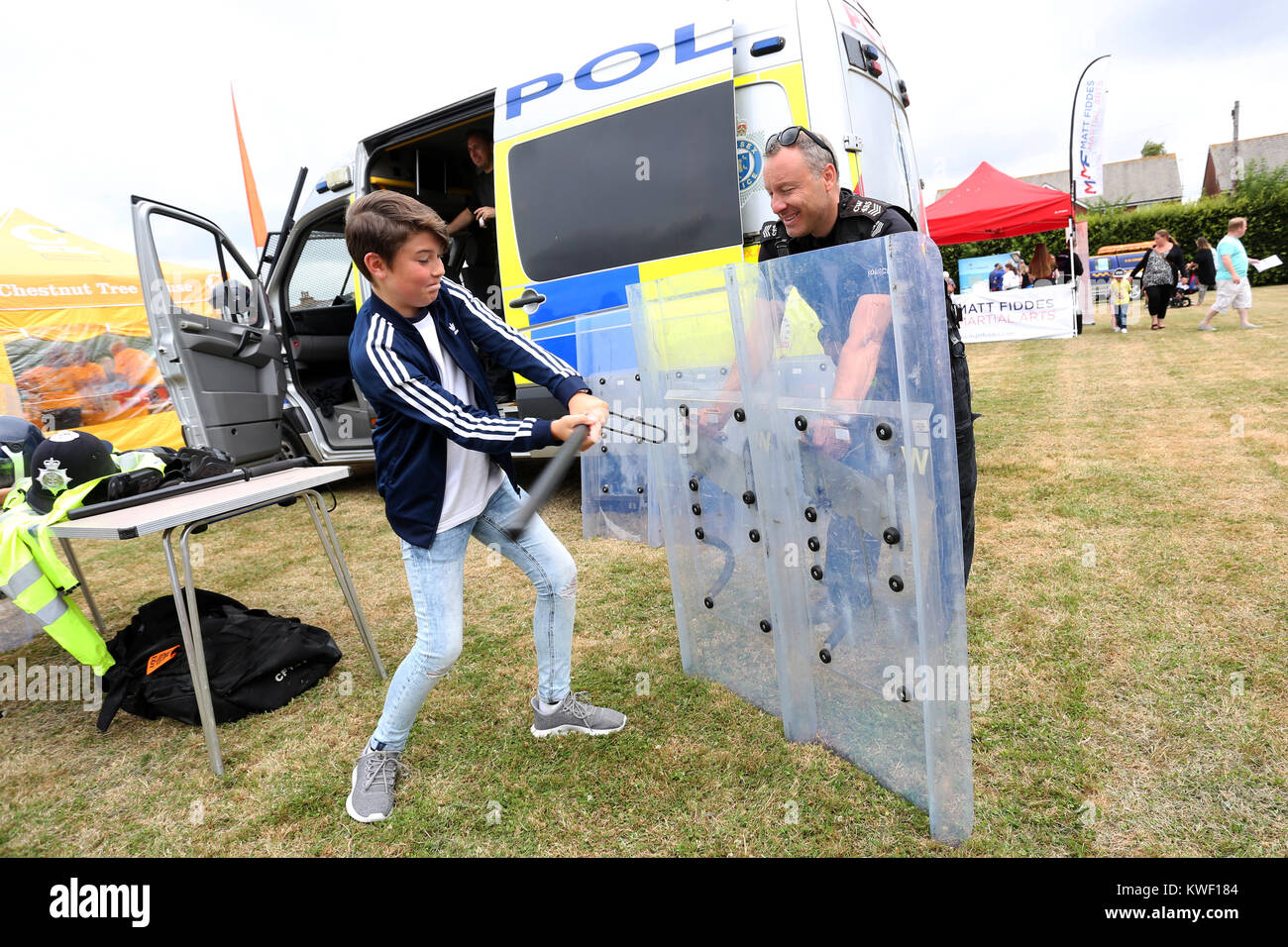 Children visit police station hi-res stock photography and images - Alamy