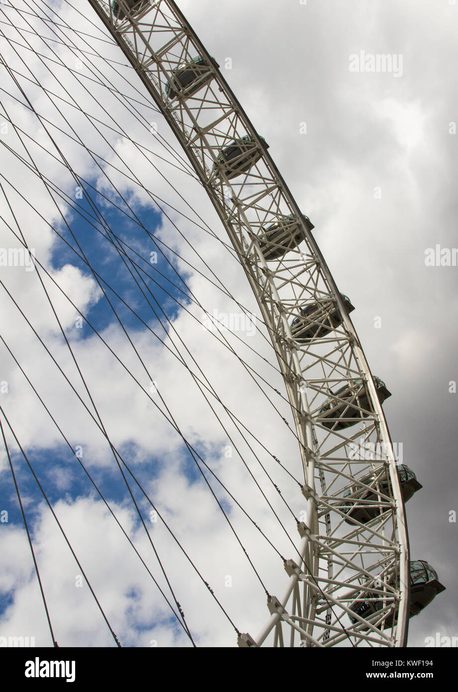 Smiley face in the sky behind the London Eye Stock Photo - Alamy