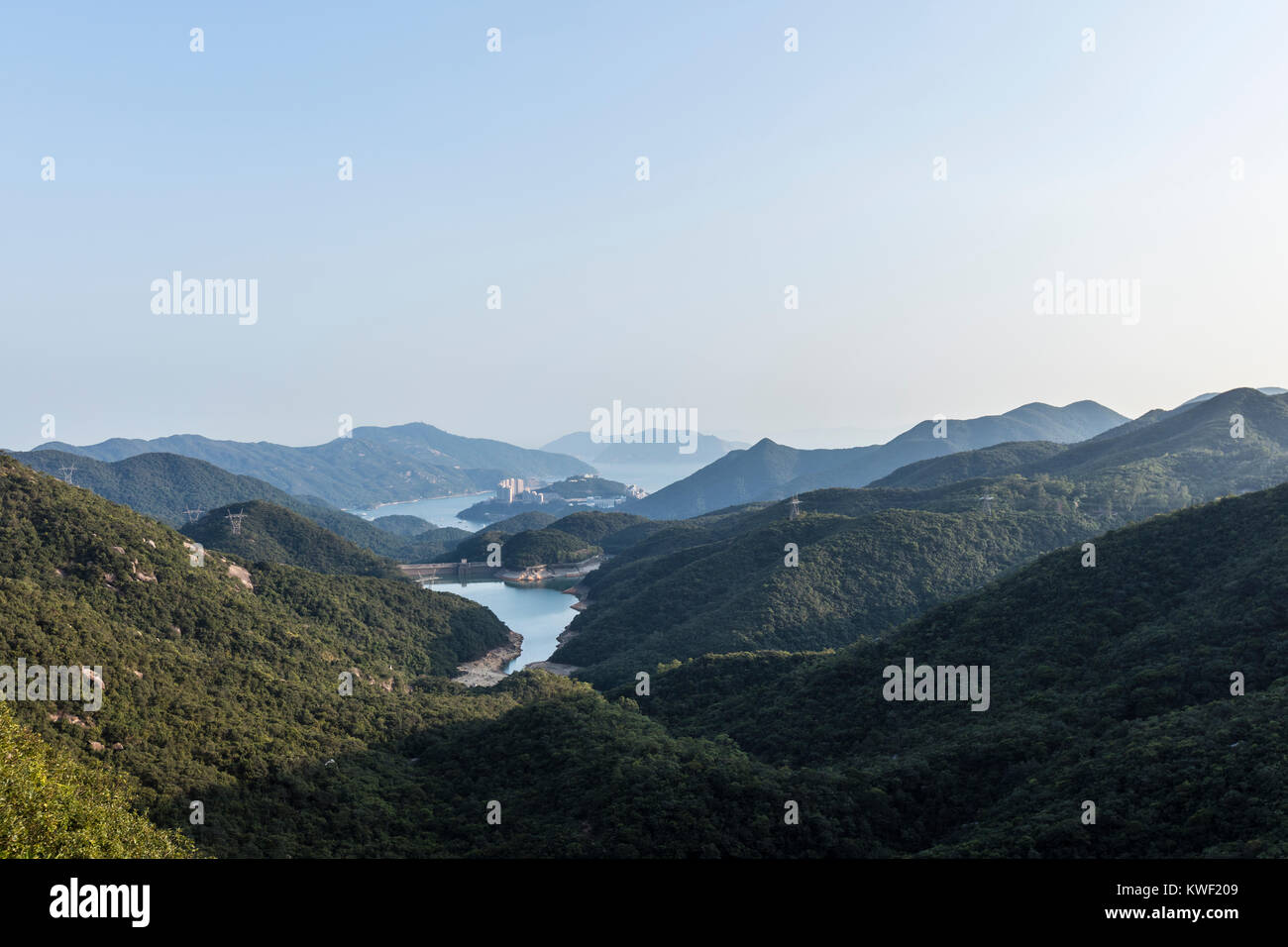 Views of Hong Kong on the trail between mount butler and Jardines ...