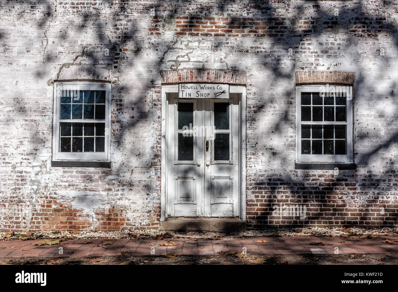 The Tin Shop in Historic Allaire Village in New Jersey, USA. Allaire ...
