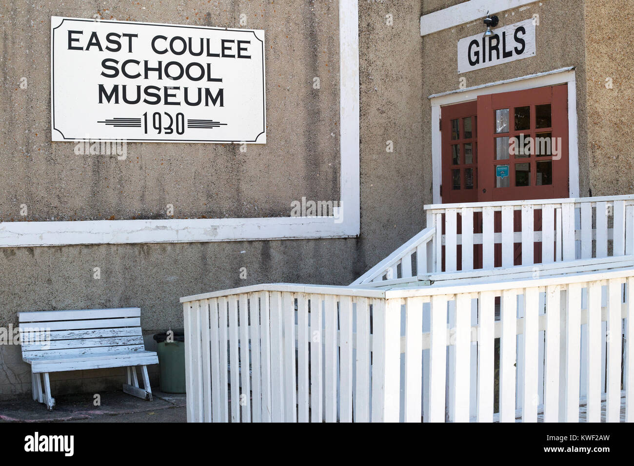 East Coulee School Museum Stock Photo - Alamy