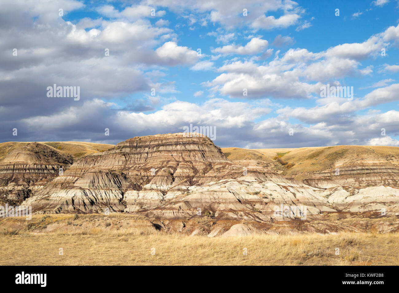 Eroded slopes in southern Alberta badlands, Canada Stock Photo - Alamy