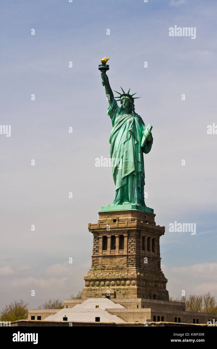 The Statue of Liberty is a colossal neoclassical sculpture on Liberty ...