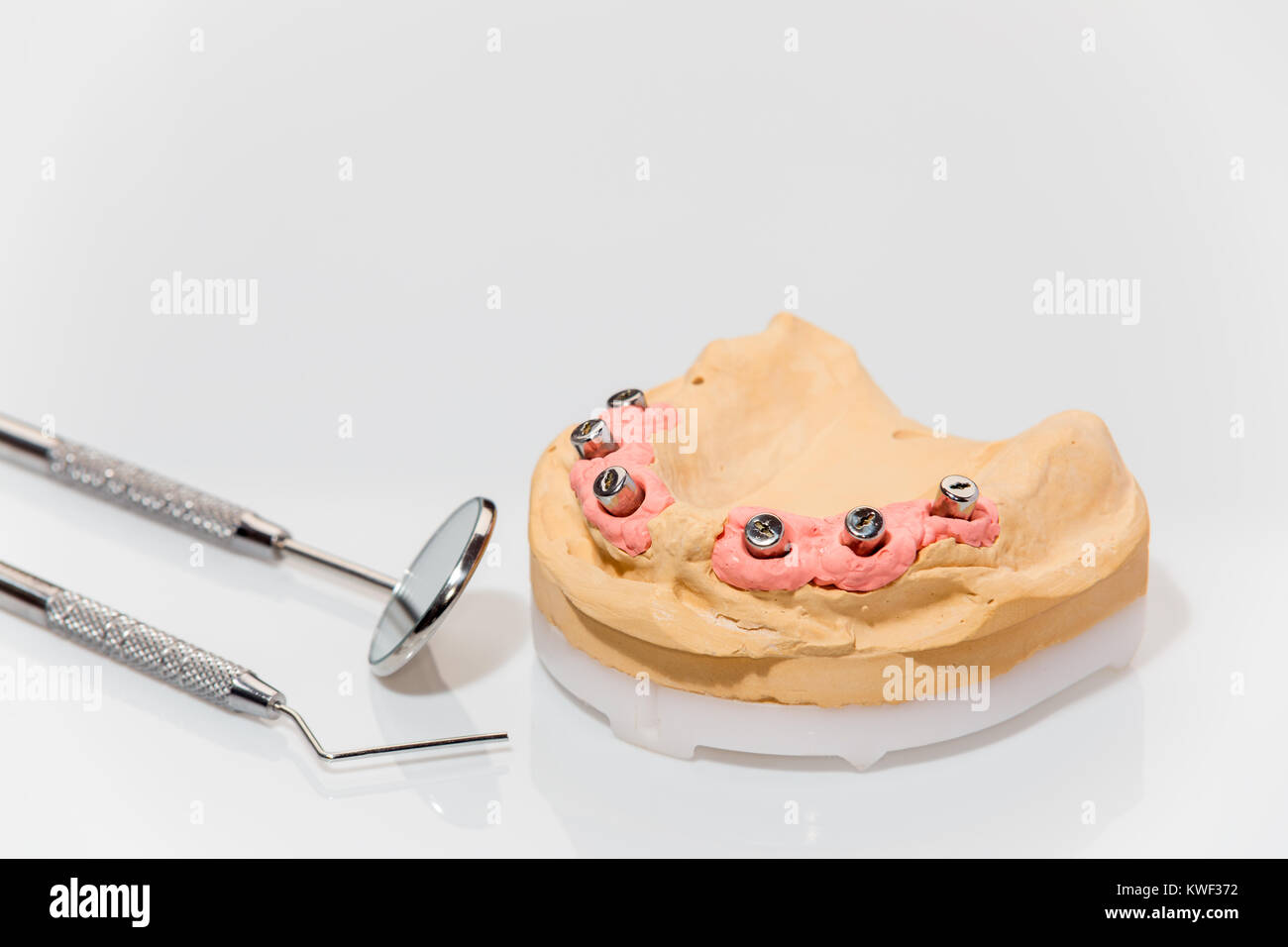 Dentures with instruments hi-res stock photography and images - Alamy