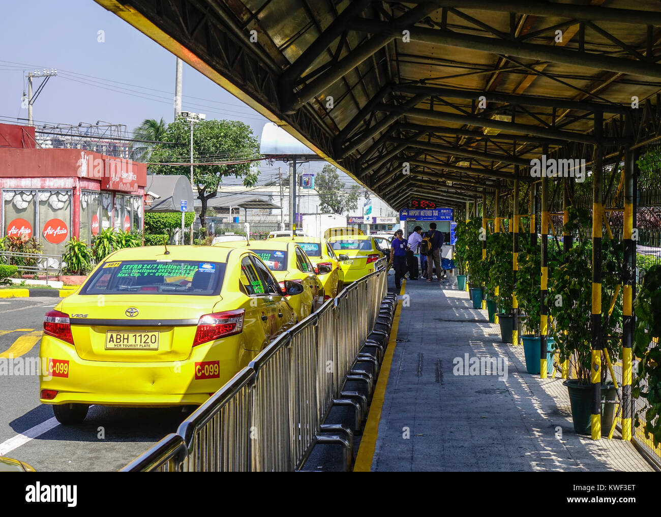 Manila, Philippines - Apr 12, 2017. Taxis on street in Manila ...