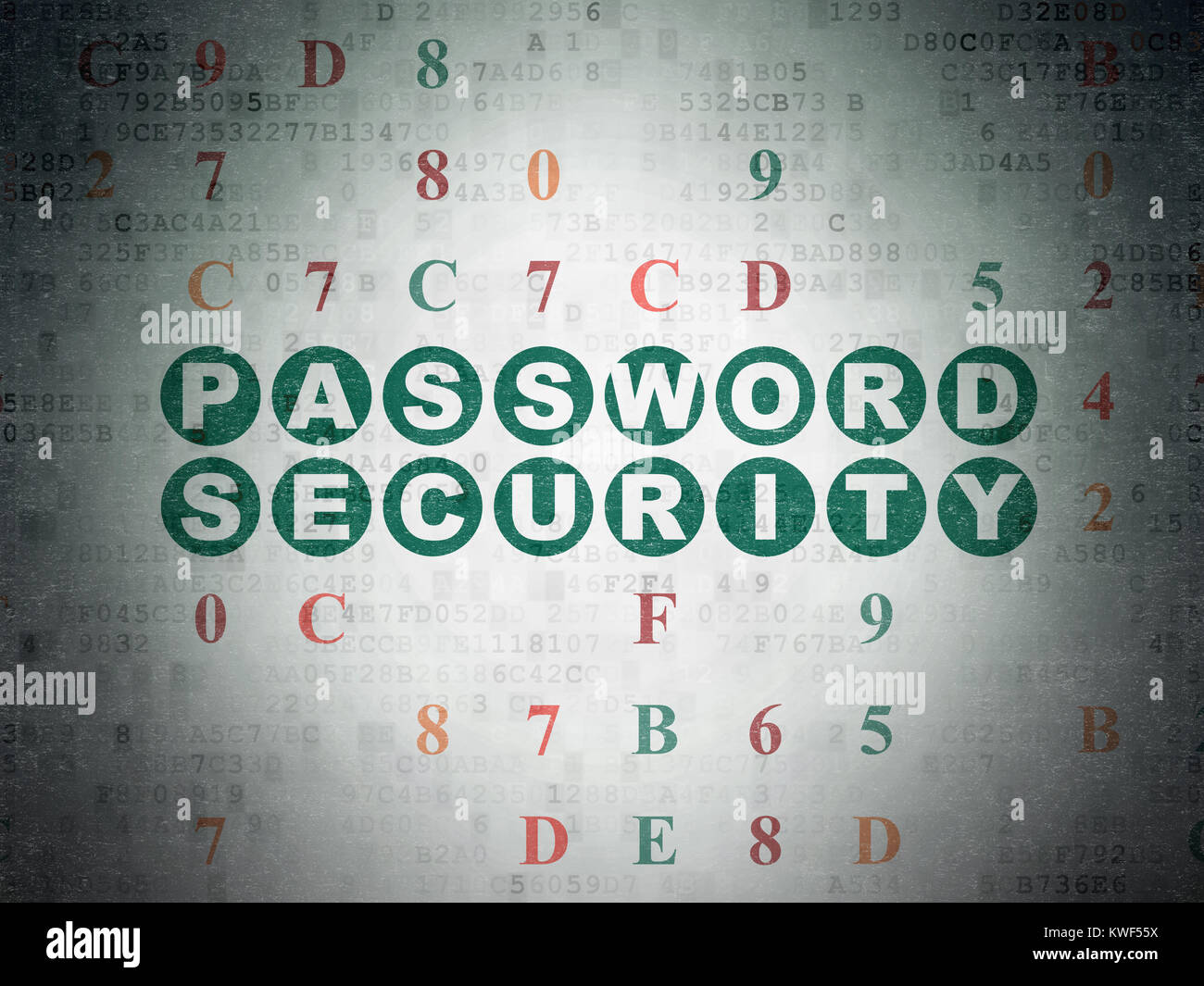 Privacy concept: Password Security on Digital Data Paper background ...