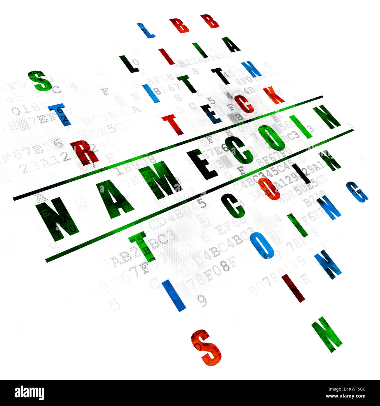 Blockchain concept: Namecoin in Crossword Puzzle Stock Photo - Alamy
