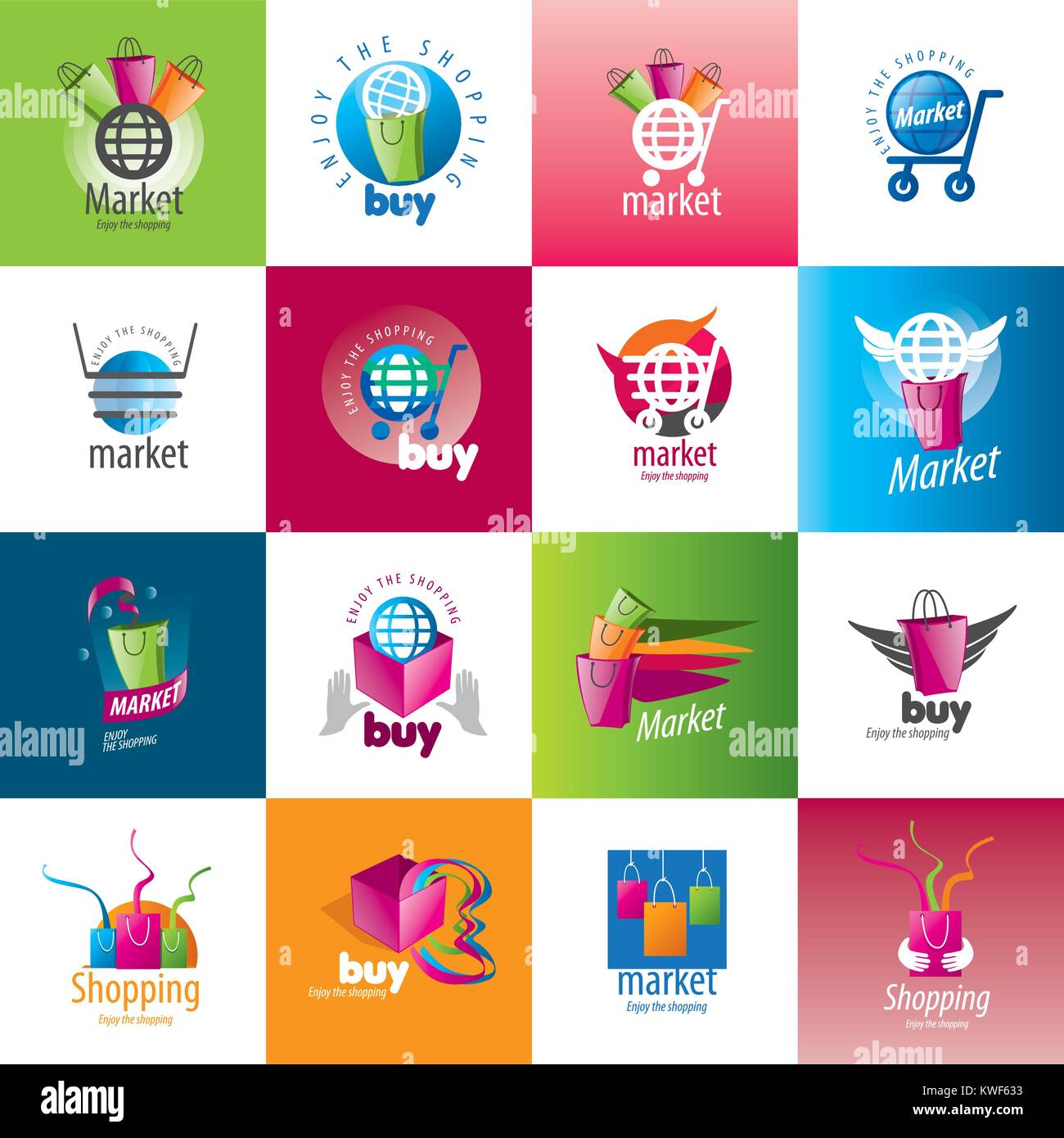 vector shopping logo Stock Vector Image & Art - Alamy