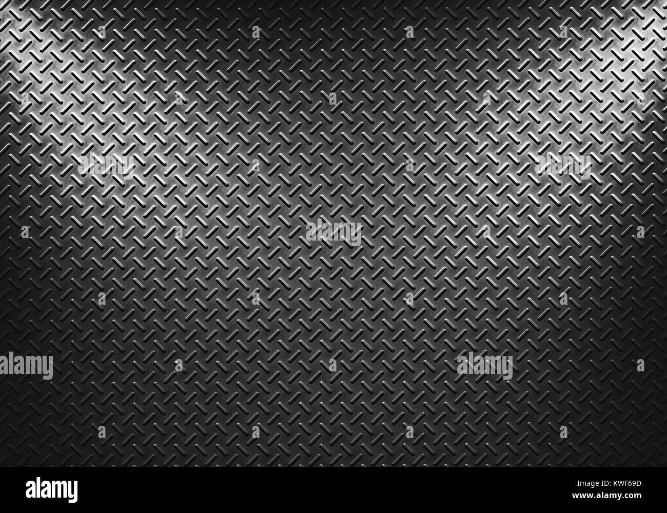 Abstract modern grey metal sheet texture with two directional spotlight ...