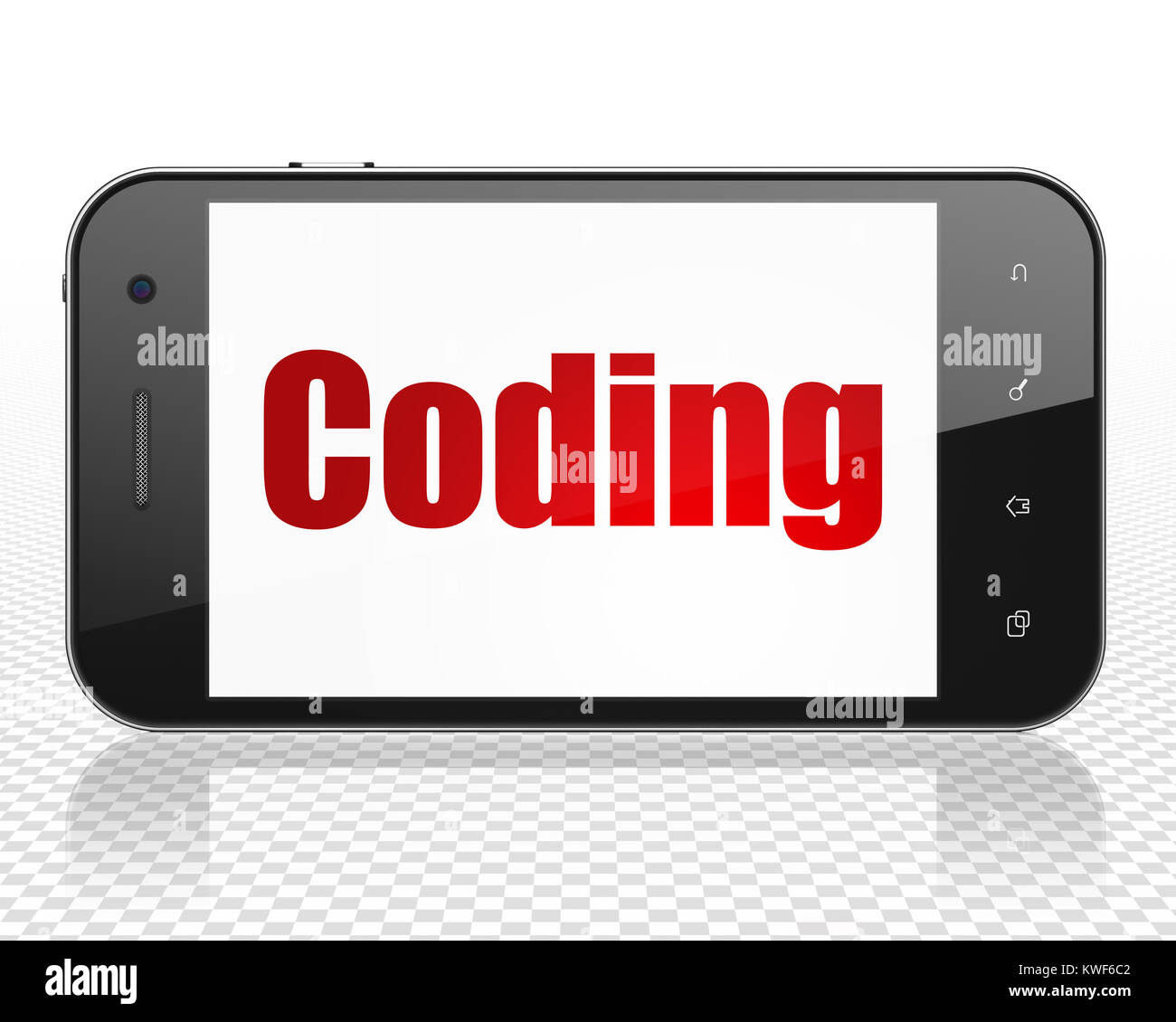 Software concept: Smartphone with Coding on display Stock Photo - Alamy