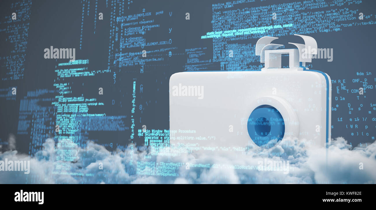 Composite image of blue codes Stock Photo - Alamy