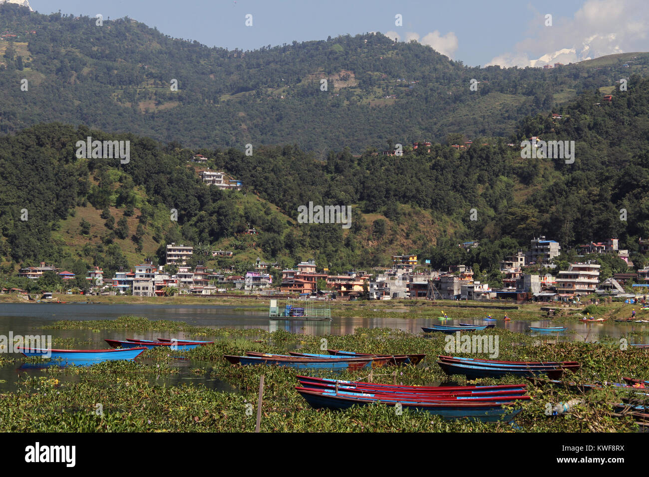 Pokhara and Phewa lake in Nepal Stock Photo - Alamy