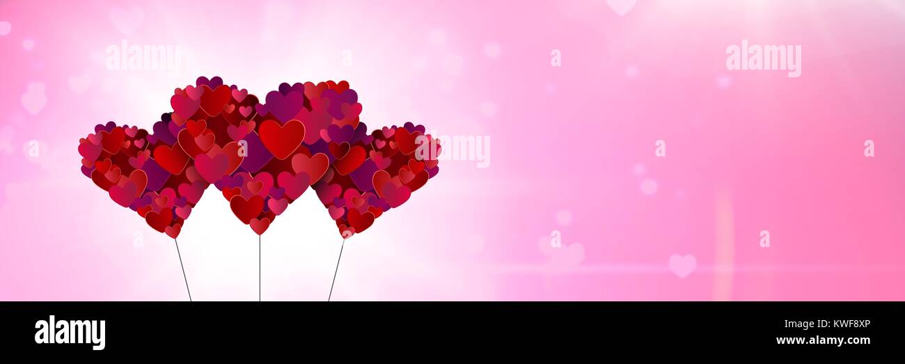 Valentines heart clusters Stock Photo - Alamy