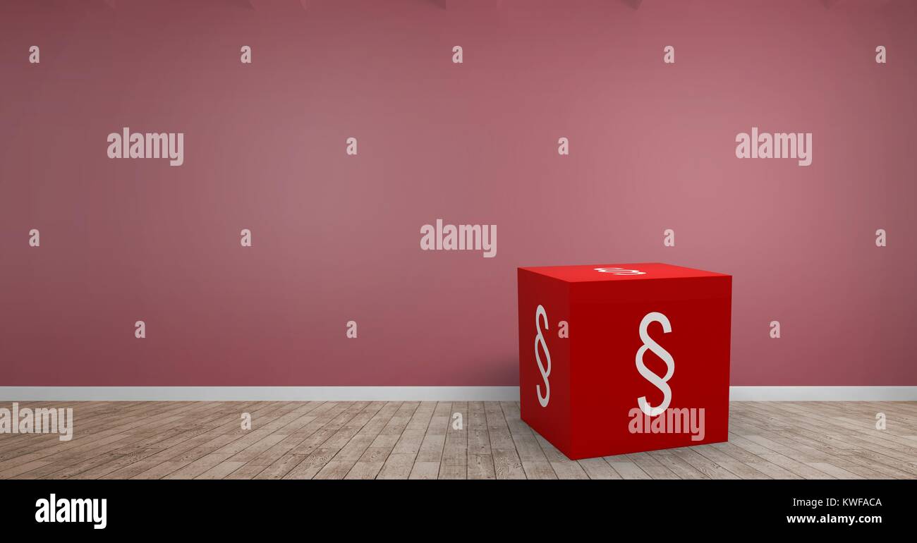 3D Section icon on floor in room Stock Photo - Alamy