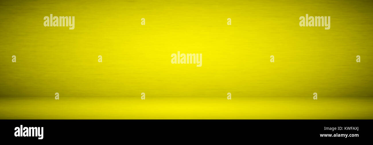 yellow wall and studio room background Stock Photo - Alamy