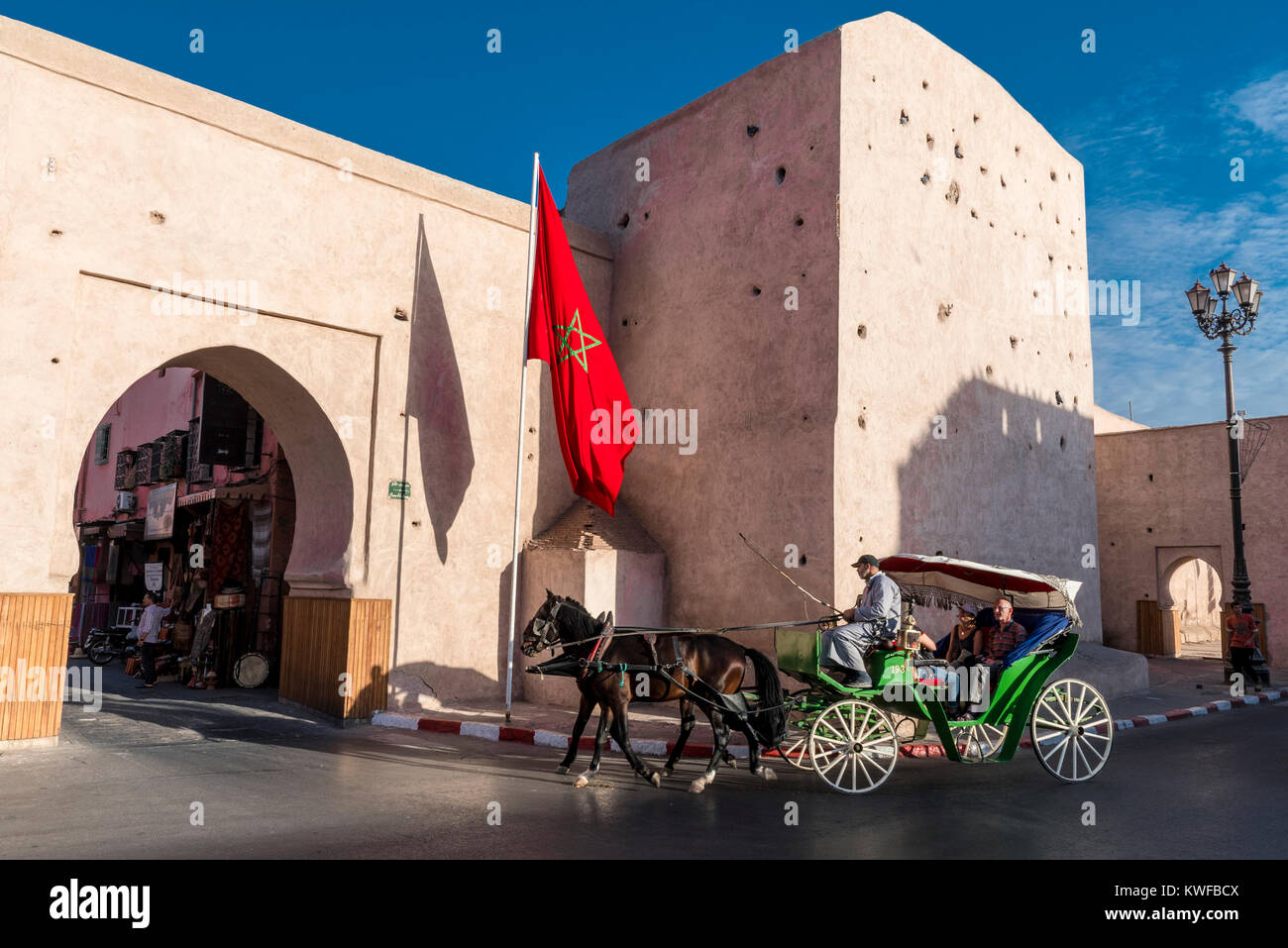 Traditional Caleche or horse drawn carriage Stock Photo - Alamy