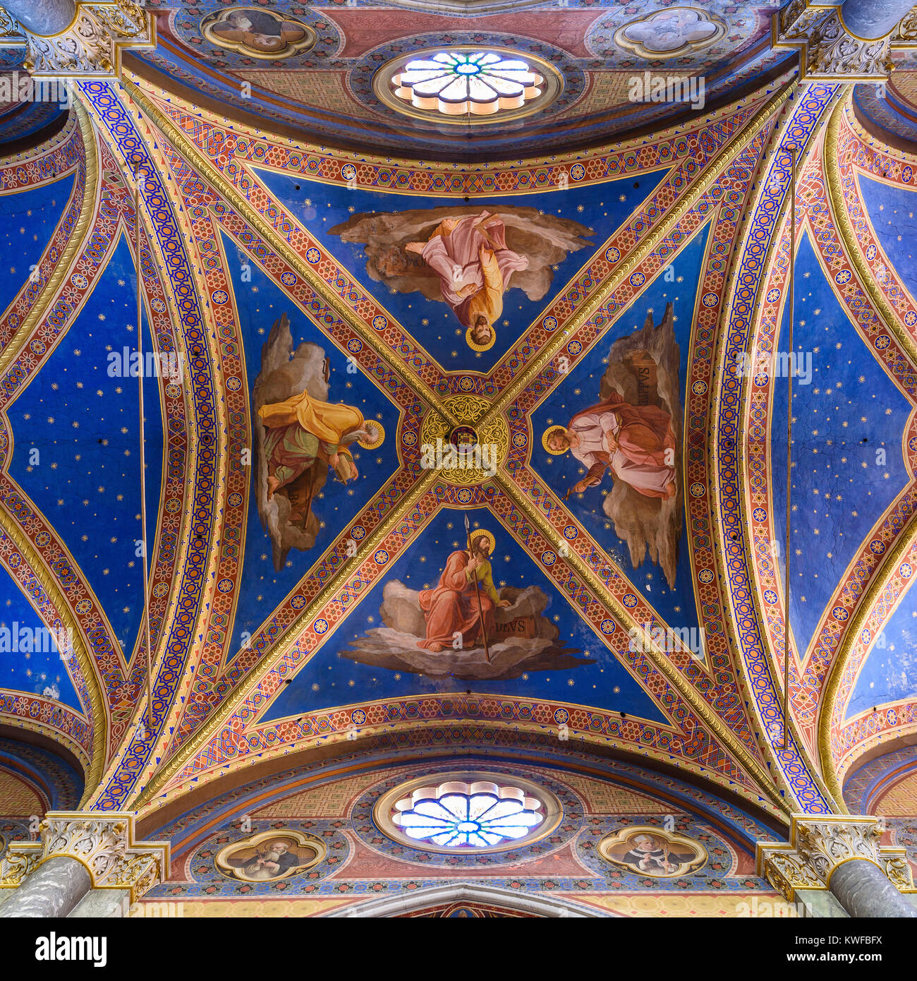 Paintings on the Ceiling of the Santa Maria Sopra Minerva Church on ...