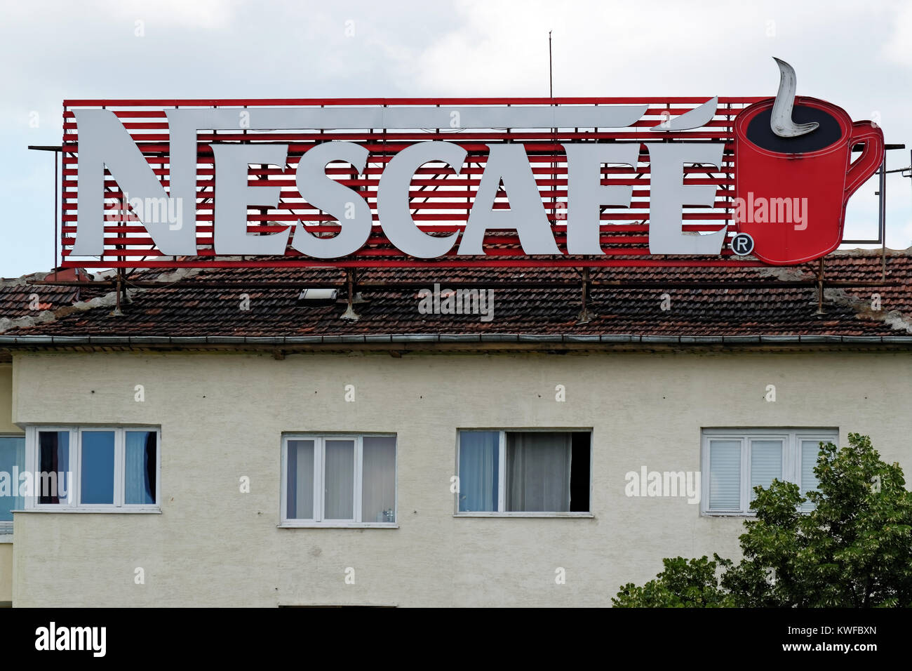 Nescafe logo hi-res stock photography and images - Alamy