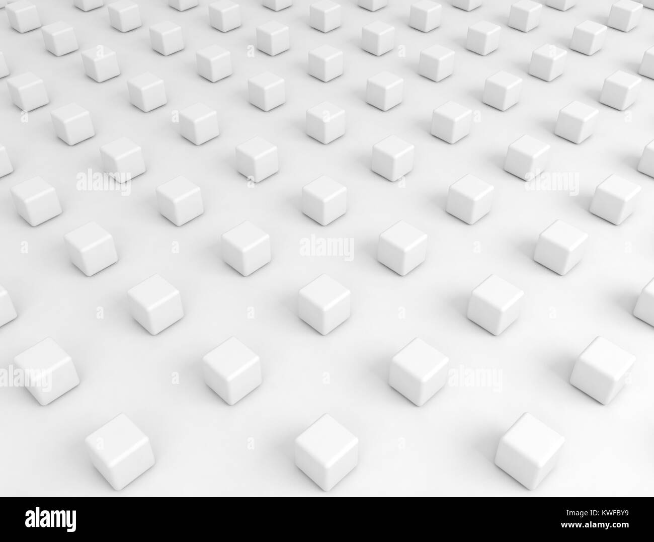 White cubes abstract background Stock Photo - Alamy